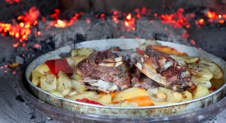 Plamen liatinová peka, fi 500mm